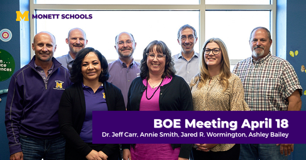BOE Meeting Dr. Jeff Carr, Annie Smith, Jared R. Wormington, Ashley ...